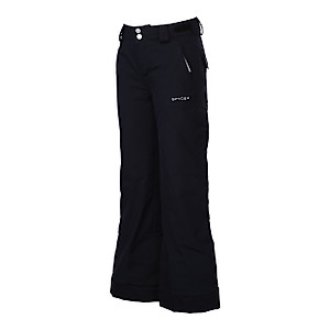 Spyder Active Sports Girls Olympia Insulated Ski Pant, Black White, 20