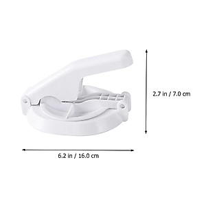 Cabilock 1pc Dumpling Wrapper Dumpling Roller Skin Dough Presser Comal Para Tortillas Pelmeni Molds Mr Tortilla Hand Mold Flour Dough Ball Presser Cutter Ravioli White To Rotate