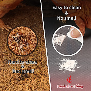 Reptile Carpet, Bearded Dragon Tank Accessories, Terrarium Liner Bedding, Non-Adhesive Reptile Substrate Mat for Bearded Dragon, Leopard Gecko, Snake, Lizard, Tortoise, Iguana Reptile Tank(18x36")