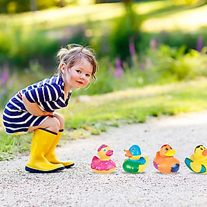 Bulk 50-Pack Assorted Rubber Ducks for Jeep Owners and Toddler Party Favors - Mini Rubber Ducks in Bulk Ideal for Rubber Ducking