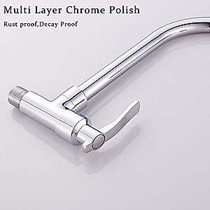 Flexible Swivel Kitchen Sink Faucet with Single Handle,Cold Water Filter Faucet,Wall Mounted