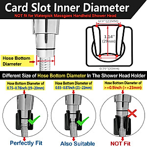 YDmeet Shower Head Holder and 71 Inch Shower Head Hose for Handheld, All Metal, Matte Black