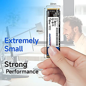 Acclamator 256GB NVMe SSD PCIe M.2 2280 Internal SSD, High Performance Solid State Drive for Laptop and Desktop Read Speed Up to 2000MB/s N20