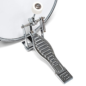 Ashthorpe 5-Piece Complete Junior Drum Set with Genuine Brass Cymbals - Advanced Beginner Kit with 16" Bass, Adjustable Throne, Cymbals, Hi-Hats, Pedals & Drumsticks - Red