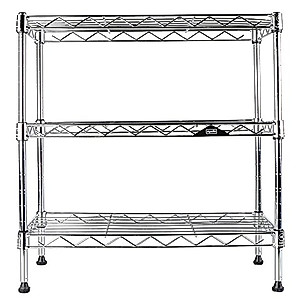 Apollo Hardware Chrome 3-Shelf Wire Shelving 7.5"x17.5"x16.5"