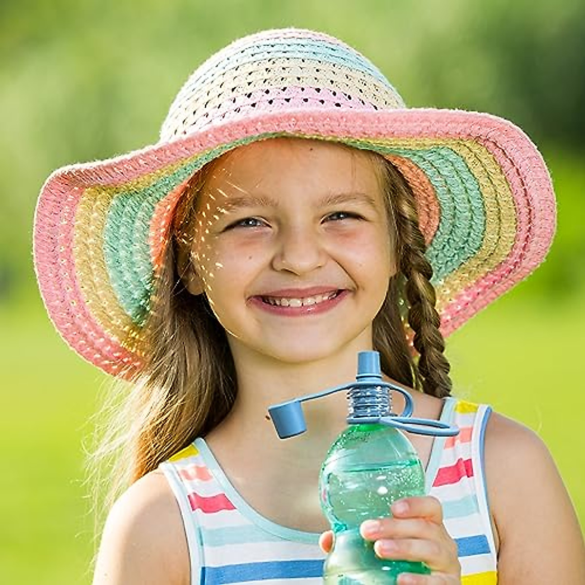 Silicone Bottle Top Spout, No Spill Water Bottle Top Spout Adapter for Toddlers and Kids, BPA Free