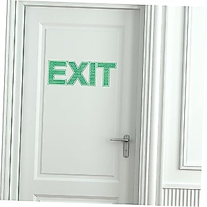 SOESFOUFU Exit Sign Sticker Luminous Exit Sign Emergency Door Exit Sign Exit Sticker Noctilucence Exit Sign Safety Exit Sign Wall Sticker Exit Wall Decal Exit Decal Exit Wall Sticker Green