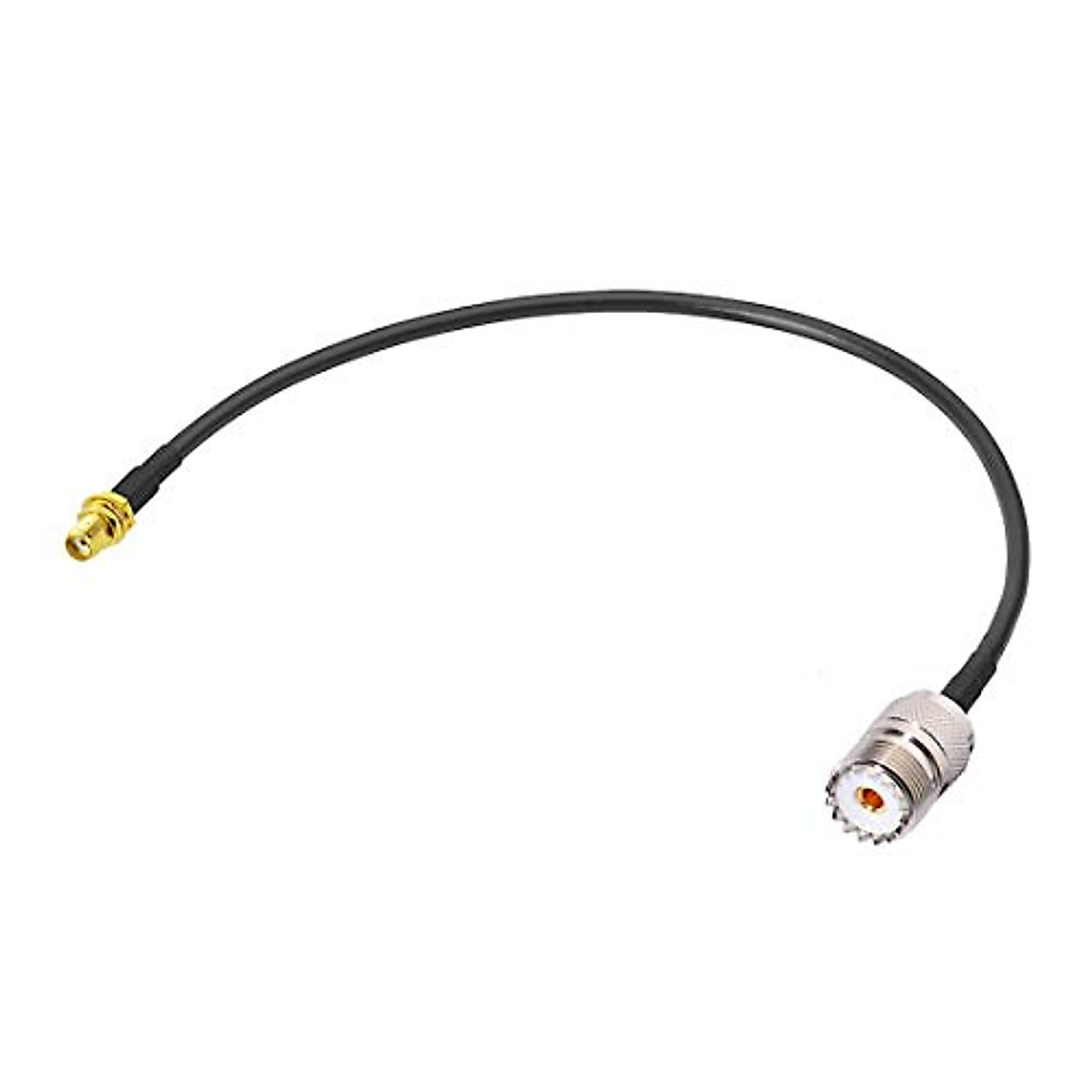 Bingfu Ham Radio Antenna Adapter SMA Female to UHF SO239 Female RG58 Coaxial Jumper Cable 30cm 12 inch for Ham Two Way Radio Walkie Talkie Kenwood Wouxun Baofeng BF-F8HP UV-5R UV-82 BF-888S GT-3