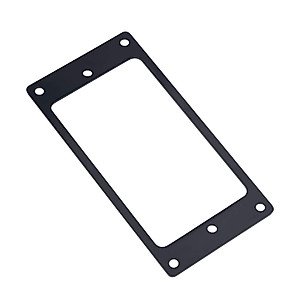 Humbucker Mounting Ring, Metal Pickup Ring, 2pcs Pickup Mounting Rings, Flat Humbucker Mounting Ring for Electric Guitars(black)