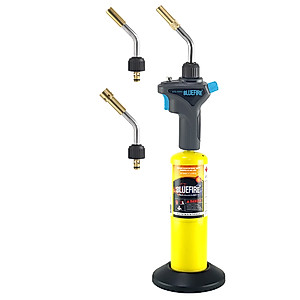 BLUEFIRE Propane MAPP MAP Pro Handheld Torch Gas Cylinder Bottle Stand Base, USA Standard Fuel Gas Bottle Stabilizer, Great Accessory for Portable Gas Welding Torches, Gas Canister not Included