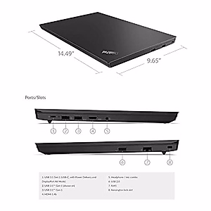 Lenovo Thinkpad E15 Business Laptop, 15.6" FHD IPS Display, Intel Core i7-10510U, 32GB RAM Memory, 1TB PCIe NVMe SSD, Webcam, Zoom Meeting, Windows 10 Pro, Black