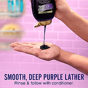 OGX Impecca-Blonde Purple Toning Shampoo, 13 fl oz