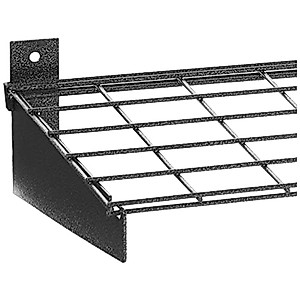 Hyloft 45-Inch X 15-Inch Steel Wall Shelf Storage Rack for Garage, Low-Profile Brackets, Max Shelf Load 200 Pounds, Hammertone, 2-Pack