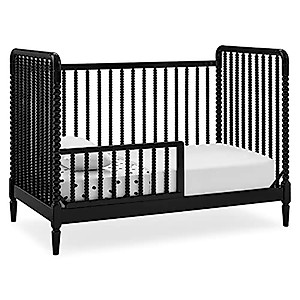 Delta Children Saint 4-in-1 Convertible Crib, Includes Conversion Rails, Greenguard Gold Certified, Black
