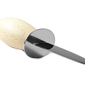 Seki Japan Oyster Knife, Japanese Hand Guard Shellfish Opener, Oyster Shucking 2.6 inch (67 mm) Stainless Blade, Beech Wood Handle