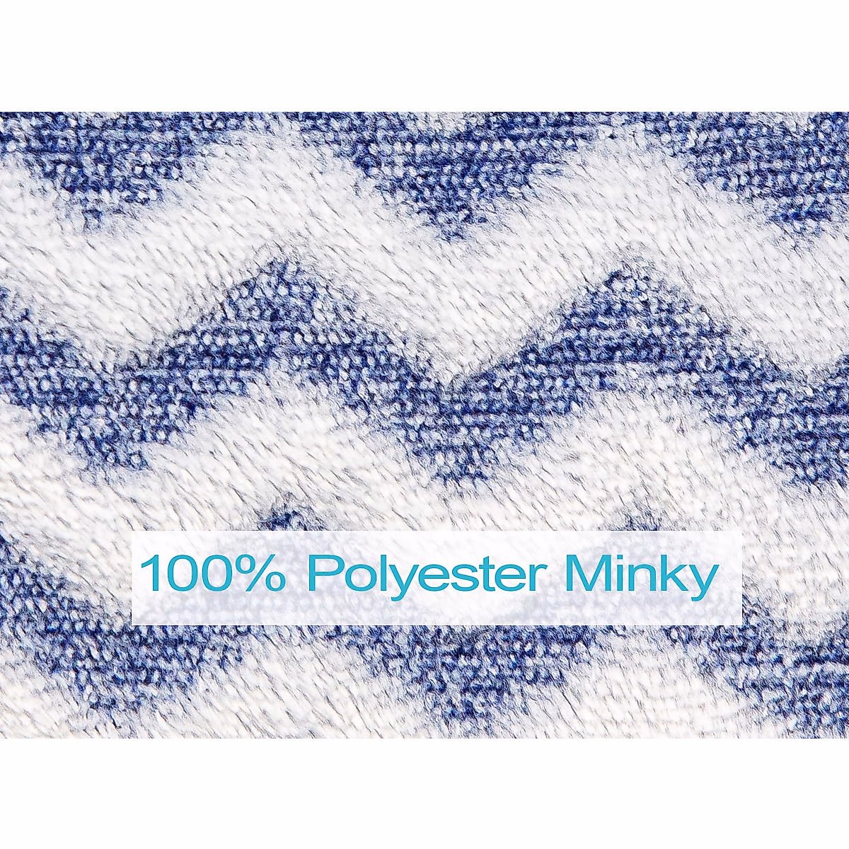 Niko Easy Wash Children's Car Seat Cover & Liner - Blue Chevron Minky - Great for Winter Weather - Universal FIT - Crash Tested - Waterproof SEAT Bottom - Mess Protection - Machine Washable