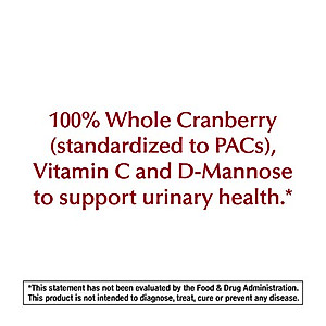 Nature's Way CranRx Gummy Urinary Health BioActive Cranberry + D-Manonse + Vitamin C, 60 Gummies