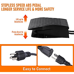 lesolar 1000W Flex Shaft Rotary Tool Kit, 30000RPM Electric Flex Shaft Hanging Grinder Carver Support Forward & Reverse Rotation, High Speed Hanging Grinding Machine with Variable Speed Foot Switch