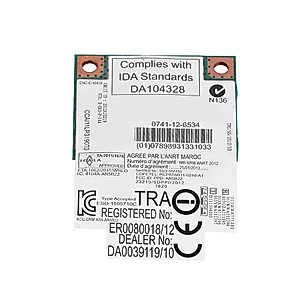 Mini WiFi Card, Dual Band 2.4G/5Ghz AR5B22 Network 300Mbps Bluetooth 4.0 WiFi Mini PCI-E Wireless Card use Network Adapter Network Card