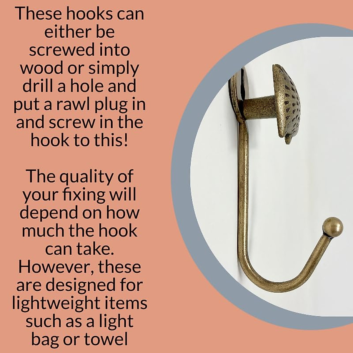 Knobs By Blossom Vintage Antique Brass Iron Wall Hooks Tie Backs Bronze Handmade Metal Animal Hook (20. Hedgehog), TFVSAH