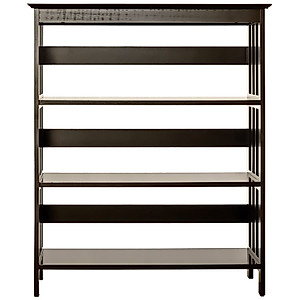 Legacy Decor 3 Tier Wooden Bookshelf Bookcase Shelves Espresso Finish 36" High
