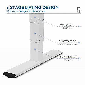 FLEXISPOT Pro Bamboo 3 Stages Dual Motor Electric Standing Desk 55x28 inch Whole-Piece Desk Board Height Adjustable Desk Electric Sit Stand Up Desk Modern Desk (White Frame + Bamboo Desktop)