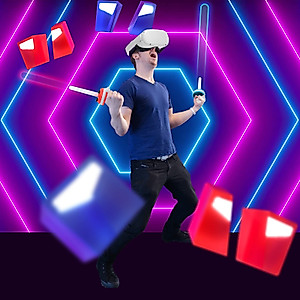 General Fantasy Beat Saber VR Quest 2 Accessories, VR Quest 2 Sword Grip, Beat Saber Game Accessories for VR Quest 2 Enhanced Beat Saber Gaming Experience