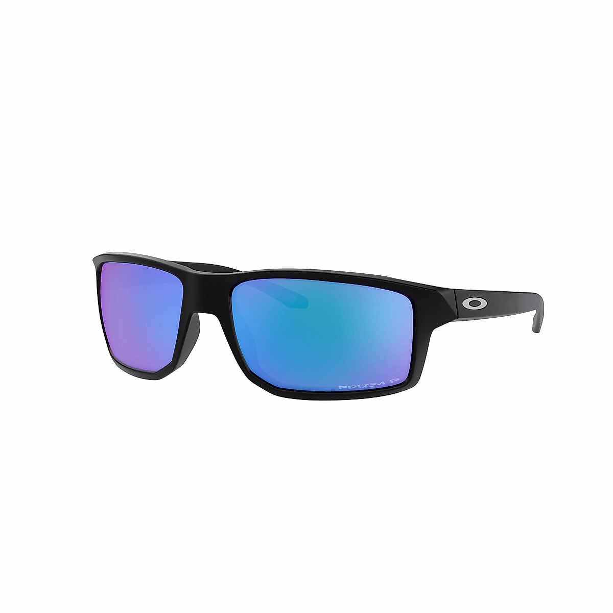 Oakley Men's OO9449 Gibston Square Sunglasses, Matte Black Silver Icon/Prizm Sapphire Iridium Polarized, 60 mm