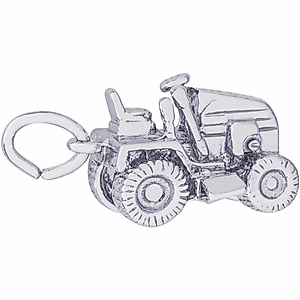 Rembrandt Charms Sterling Silver Riding Lawn Mower Charm