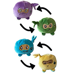 Ninja Life Hacks Flippable Toy CBT Book Box Gift Set (Angry Ninja + Positive Ninja, Nervous + Calm Ninja, Anxious + Brave Ninja, Thinking + Impulsive Ninja)