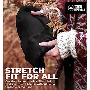Tough Headwear Merino Wool Beanie for Men - Womens Wool Hat - Beanie Hats - Tobboggan Hat - Mens Winter Hat for The Cold