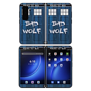 MightySkins Skin Compatible with Microsoft Surface Duo 2 - Time Lord Box | Protective, Durable, and Unique Vinyl Decal wrap Cover | Easy to Apply, Remove, and Change Styles | Made in The USA
