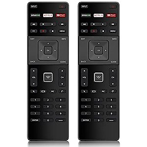 XRT122 Replacement for VIZIO-Smart-TV-Remote, Compatilbe with VIZIO D Series E Series M Series LED HDTV TVs (Pack of 2)