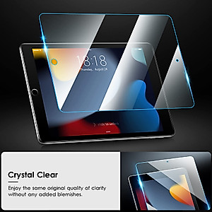 iPad 10.2 Inch Clear Bananas Case and 2 PC Tempered Glass