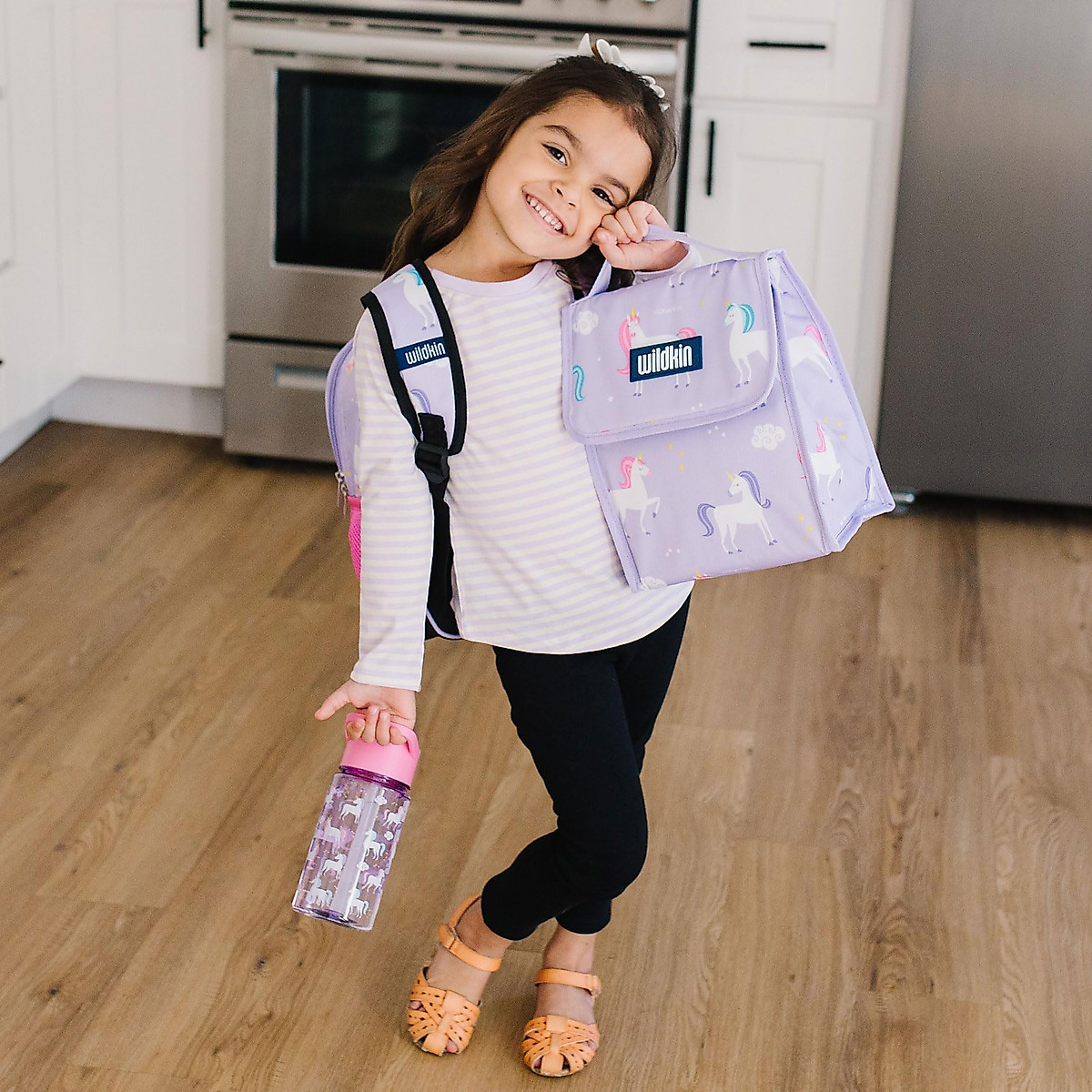 Wildkin Kids Insulated Lunch Bag – Reusable, Ideal for Hot/Cold Snacks, School & Travel - Unicorn