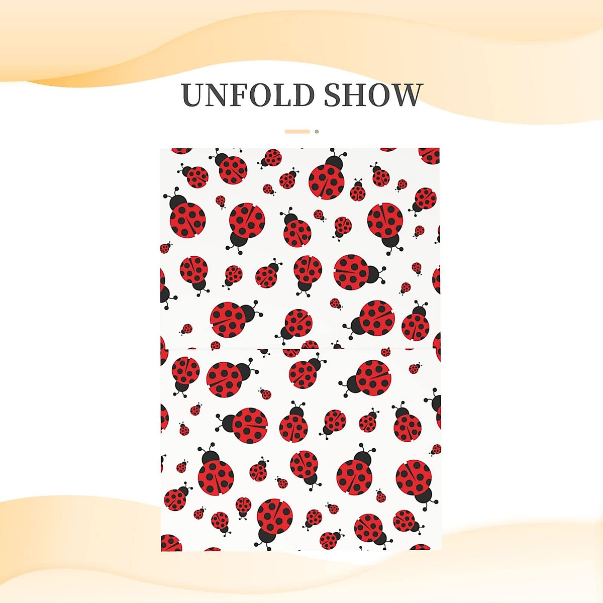 PAILON Fresh Ladybug Thank You Cards With Envelopes, Blank Greeting Note Cards With Envelopes Blank Inside, Funny Birthday Cards For Women Men, Thank You Card For Wedding Business,Graduation