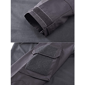 LiliChan Tactical Shirts for Men Long Sleeve Military Shirt Outdoor Shirt Tactical Combat Shirt with ZipperGrey, US L(fit chest:38"-41")