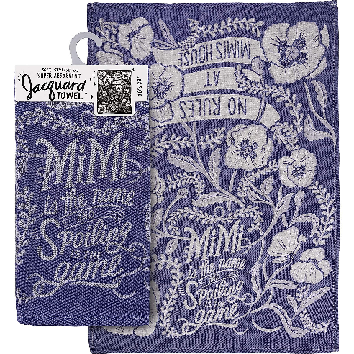 Primitives by Kathy 109592 Mimi is The Name Dish Towel, 28-Inch Height, Cotton