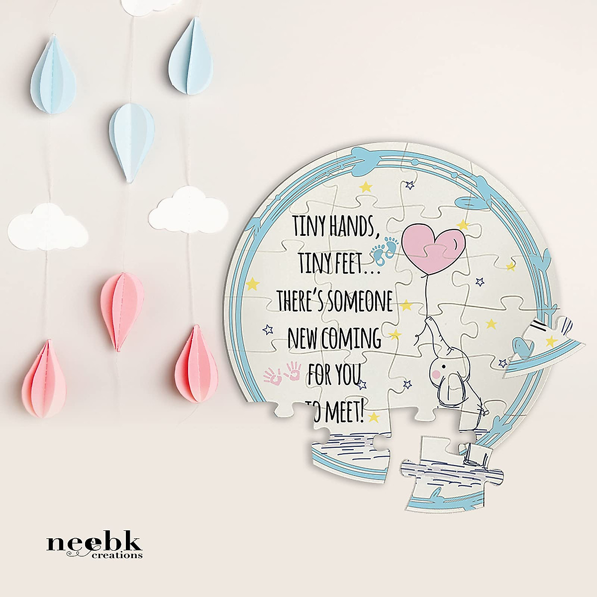 Pregnancy Announcement | Baby Announcement | Pregnancy Reveal Puzzle Keepsake For Husband, To Be Grandparents, Uncles, Aunts - Great Idea For Pregnancy Reveal