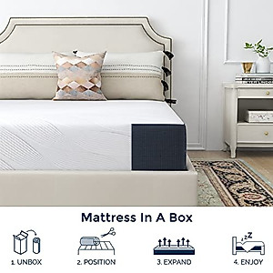 LIFERECORD Twin Mattress, 10 Inch Memory Foam and Innerspring Hybrid Mattress, Gel Infused Mattress, Medium Firm Twin Size Mattress in a Box, Made in USA, CertiPUR-US Certified
