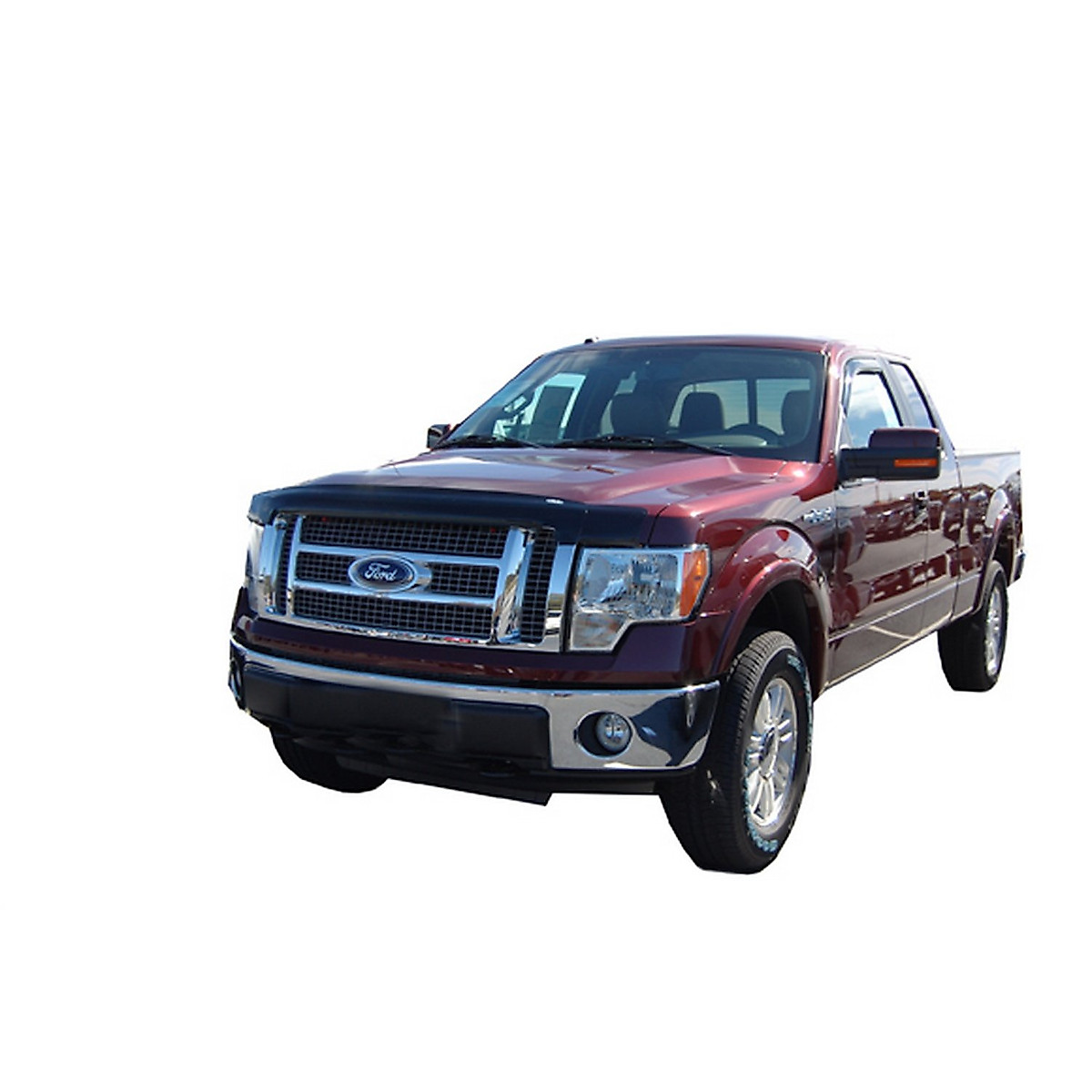 Auto Ventshade [AVS] Bugflector / Hood Shield | Dark Smoke | 23009 | 2009 - 2014 Ford F-150
