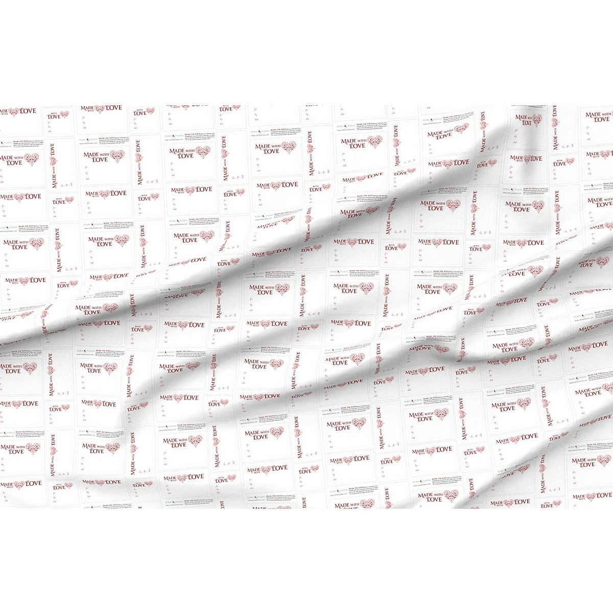 Spoonflower Fabric - Quilt Love Label Printed on Petal Signature Cotton Fabric Fat Quarter - Sewing Quilting Apparel Crafts Decor