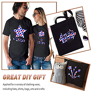 Independence Day Heat Transfer Vinyl Rainbow Stripe Pattern Vinyl Vinyl Bundling Roll Soft First Day of School Stickers