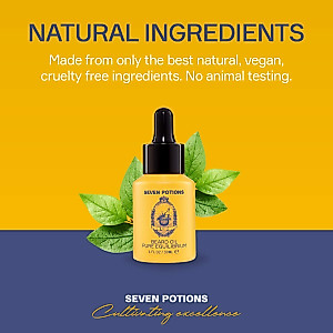SEVEN POTIONS Beard Oil 1 fl oz Fragrance Free Beard Softener. Stops Beard Itch. Natural Beard Conditioning Oil. Contains Jojoba Oil (Pure Equilibrium)
