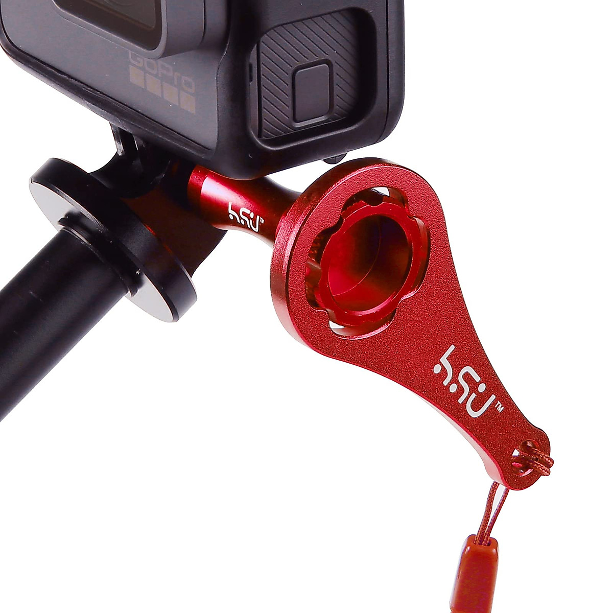 HSU Aluminum Thumbscrew Set + Wrench for Gopro Hero 13, 12, 11, 10, 9, 8, 7, 6, 5, 4, 3, AKASO Campark and Other Action Cameras (3pcs, Red)