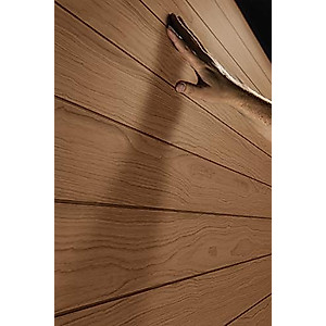 Keter Newton 7.5x9 Large Resin Outdoor Storage Shed Kit – Perfect to Store Patio Furniture, Garden Tools, Bike Accessories, and Lawn Mower, Mahogany Brown