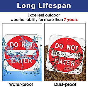 Do Not Enter Sign,12x12 Inch Square .040 Aluminum,Reflective Rust Free Metal Sign,Fade/ Weather Resistant,Easy to Mount,Indoor/Outdoor Use