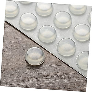 Ciieeo 128 Pcs Cabinet Door Pads Cupboard Bumper Pads Cabinet Stoppers Rubber Silicone Bumpers Cabinet Door Bumpers Cabinet Bumpers Clear Door Stopper Clear Bumpers Car Door Wall Door