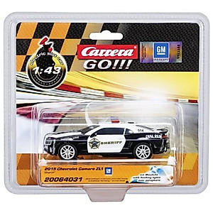 Carrera GO 64031 Chevrolet Camarao ZL1 Sherrif Slot Car Racing Vehicle