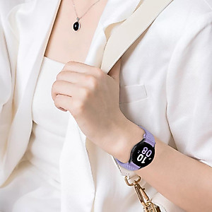 BlackPro 20mm Watch Band for Women and Men, Adjustable Braided Sport Loop with New Upgraded Magnetic Buckle, 20mm Quick Release Watch Band Stretchy Nylon Solo Loop Breathable Replacement Straps